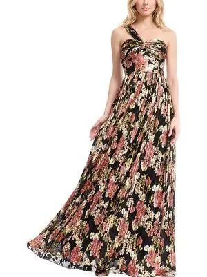 DRESS THE POPULATION Idalia Twist Front Gown