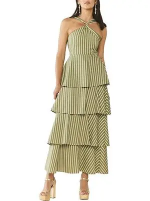 EDDY Emma Maxi Dress - Meadow Stripe