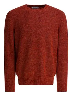 Brunello Cucinelli Wool And Cashmere Crew-neck Sweater - Red