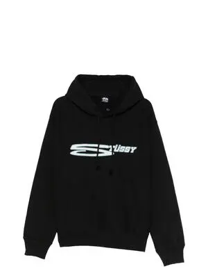 STÃ¼SSY Logo Hoodie - Black