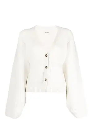 Khaite Scarlet Cashmere Cardigan - White