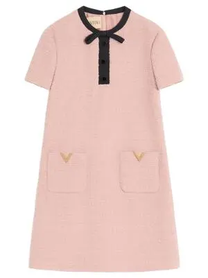 Valentino Garavani Wool Short Dress - Pink