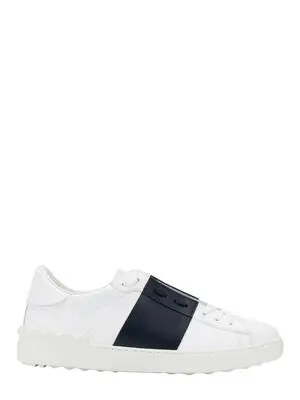 Valentino Garavani Leather Open Sneakers - Blue