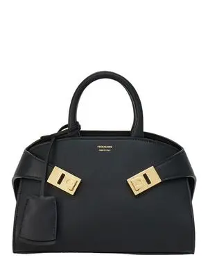 FERRAGAMO Mini Leather Handbag - Black