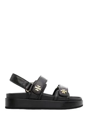Tory Burch Kira Sport Leather Sandals - Black