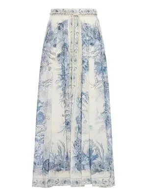 ZIMMERMANN Wanderlust Cotton Maxi Skirt