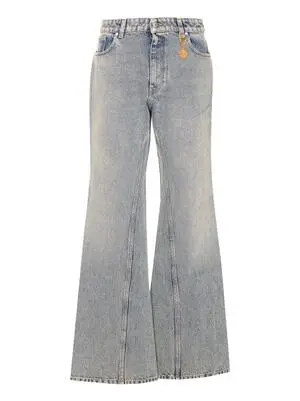 Stella McCartney Flared Leg Denim Jeans - Blue