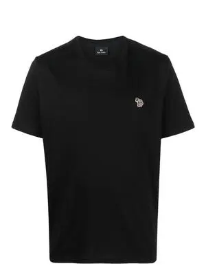 Paul Smith Zebra Organic Cotton T Shirt - Black