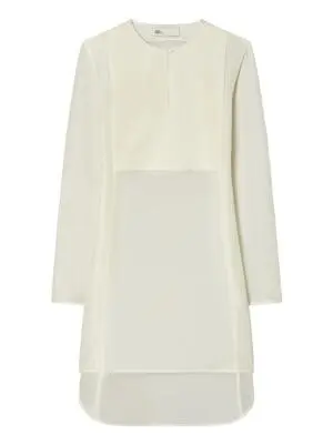 Tory Burch Linen And Silk Tunic - Ivory