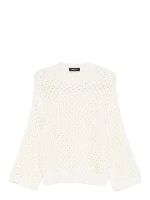 Fabiana Filippi Wool-blend Open Knit Sweater - Beige
