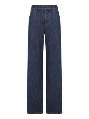 Fendi Denim Cotton Jeans - Blue