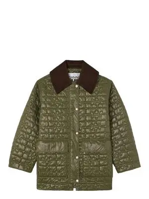 GANNI Quilted Jacket - Green