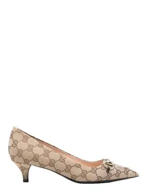 Gucci Gg Motif Pumps - Beige