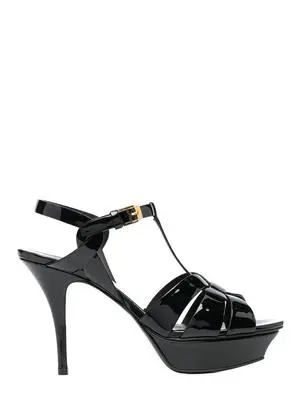 Saint Laurent Tribute Platform Sandals - Black