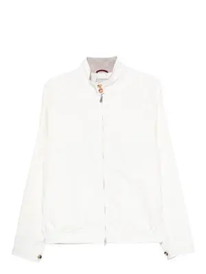 Brunello Cucinelli Cotton Blend Blouson Jacket - White