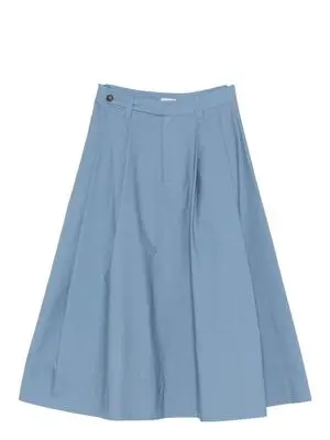 Brunello Cucinelli Cotton Long Skirt - Blue