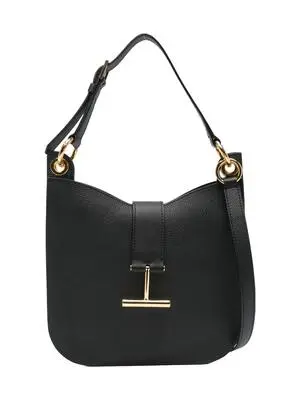 TOM FORD Tara Small Leather Crossbody Bag - Black