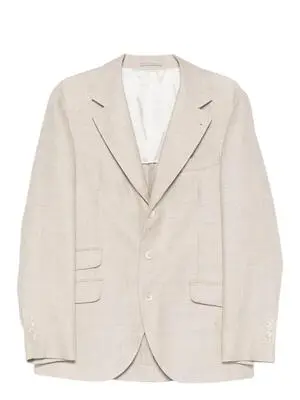 Brunello Cucinelli Single-breasted Jacket - Beige