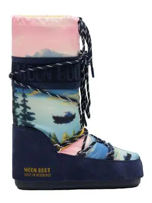 MOON BOOT X GUEST IN RESIDENCE Icon High Snow Boots - Blue