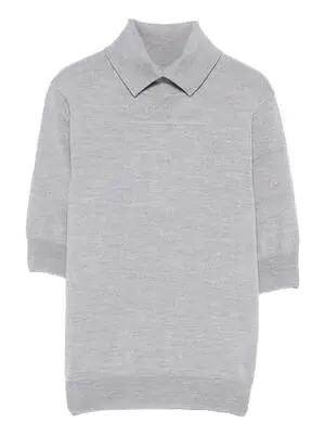 HERSKIND Perry Wool Sweater - Light Grey