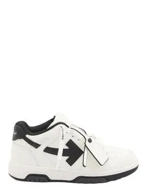 Off White Out Of Office Leather Sneakers - White