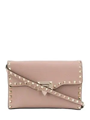 Valentino Garavani Rockstud Small Shoulder Bag - Powder