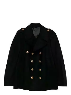 Dolce & Gabbana Buttoned Double-breasted Coat - Black