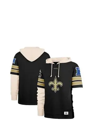 '47 47 New Orleans Saints Split Zone Cornerback Duo Hoodie - Black