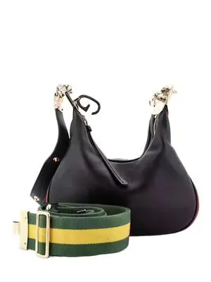Gucci Attache Shoulder Bag Leather Small - Black