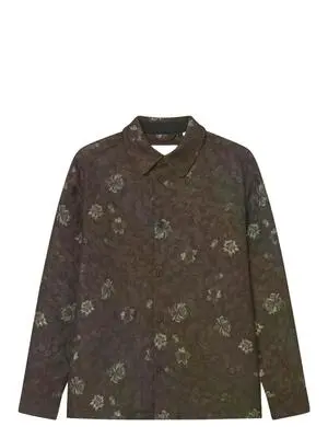 LES DEUX Floral-print Shirt - Brown
