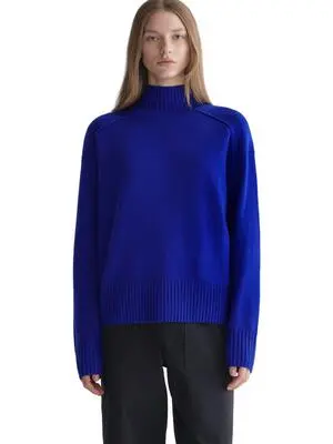 A.L.C. Archie Cashmere Turtleneck Sweater - Cobalt