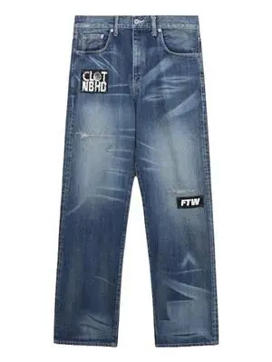 CLOT X Neighborhood Savage Denim Deep Basic Pants - Indigo