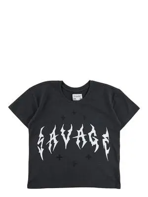 FLY BY NIGHT Fresco T-shirt - Black Oyster/savage