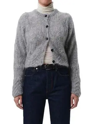 Citizens Of Humanity Odette Fuzzy Cardigan - Heather Grey L