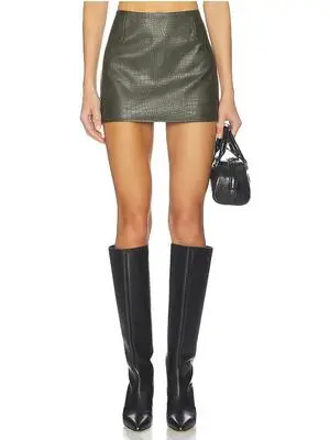 Superdown Caroline Mini Skirt - Olive Green