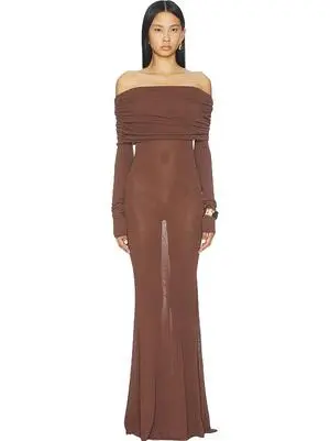 Lpa Marren Maxi Knit Dress - Chocolate Brown