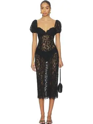 Lpa Nicola Midi Dress - Black