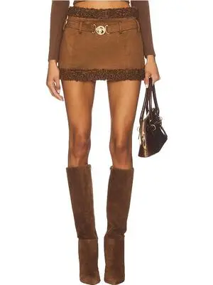 NANA JACQUELINE Hailey Mini Skirt - Brown