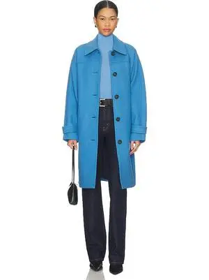 Veronica Beard Laurent Dickey Coat - Blue Jasper