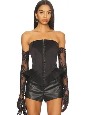 ANIYE RECORDS Len Bustier Top - Black
