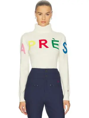 Perfect Moment Apres Sweater Ii - Snow White & Rainbow
