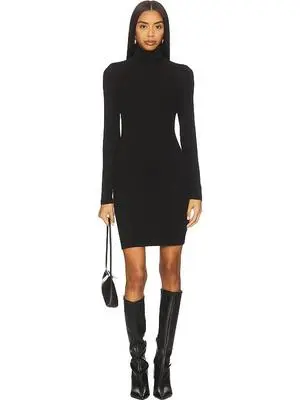 BOBI Turtleneck Mini Dress - Black
