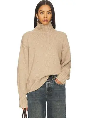 Guest In Residence Cozy Turtleneck Cashmere Sweater - Taupe