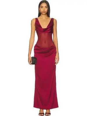Superdown Astri Maxi Dress - Wine