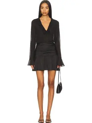 MORE TO COME Adeline Mini Dress - Black