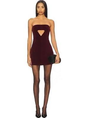 MORE TO COME Gionna Mini Dress - Oxblood