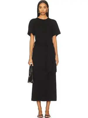 Simkhai Kassie T-shirt Dress With Tie - Black