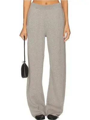 FAVORITE DAUGHTER Wide Leg Knit Pants - Heather Grey
