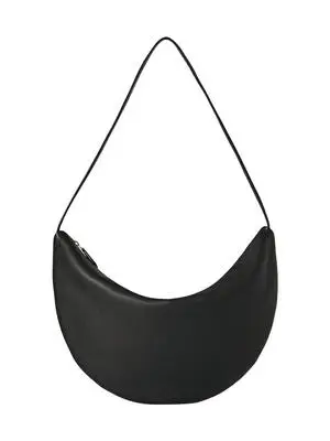 THE ROW Small Izzy Leather Bag - Black