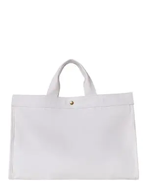 THE ROW Sisal Shopper In Cotton Optical White